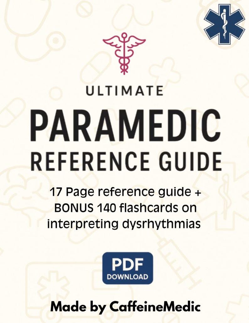 The Ultimate Paramedic Reference Guide + BONUS 140 Flashcards | EMT ...