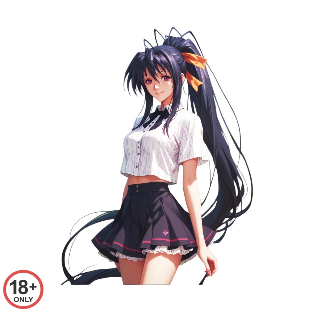 AKENO HIMEJIMA High School Dxd Sexy Waifu Weatherproof Anime Sticker ...