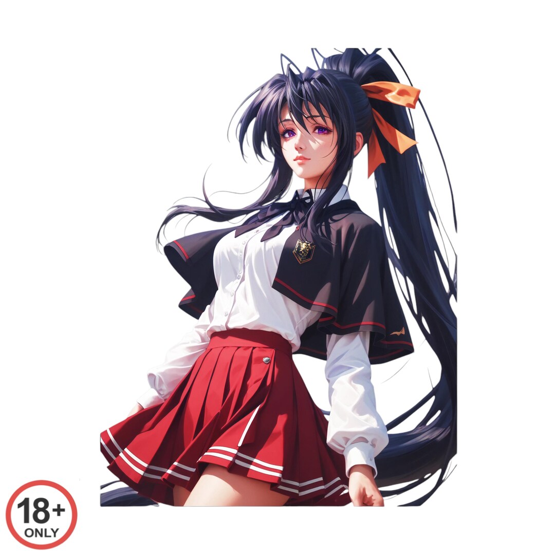 AKENO HIMEJIMA High School Dxd Sexy Waifu Weatherproof Anime Sticker ...