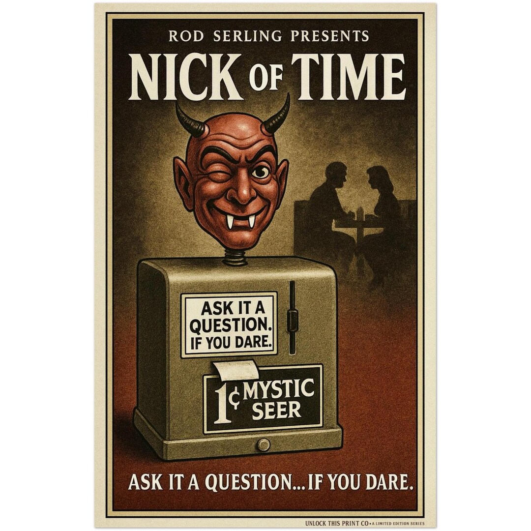 Nick of Time Print 11X17 - Mystic Seer - Twilight Zone - Rod Serling - Etsy