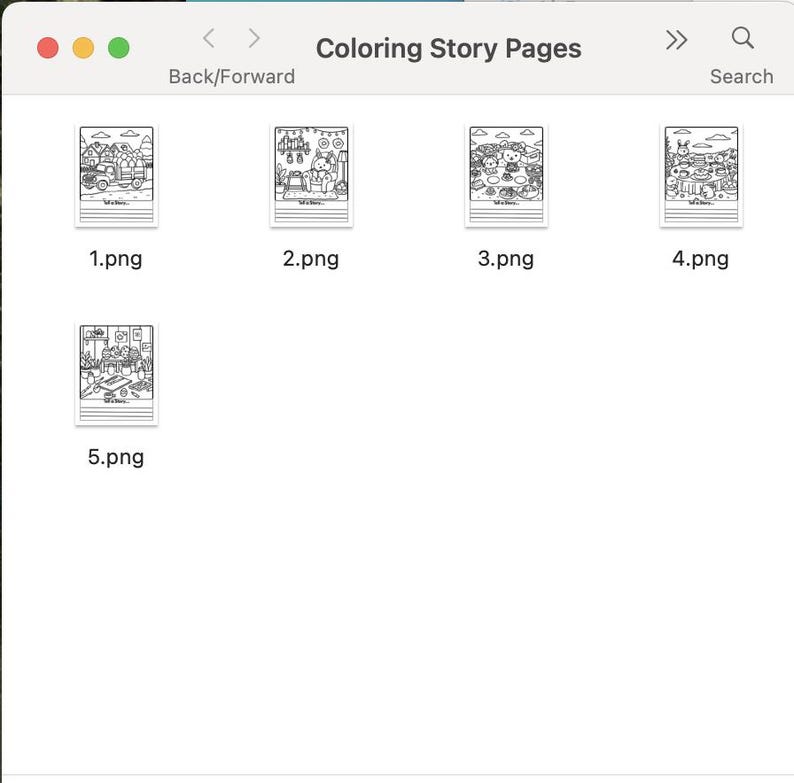 Story Telling Coloring Pages for Easter, Printable, Digital Download - Etsy