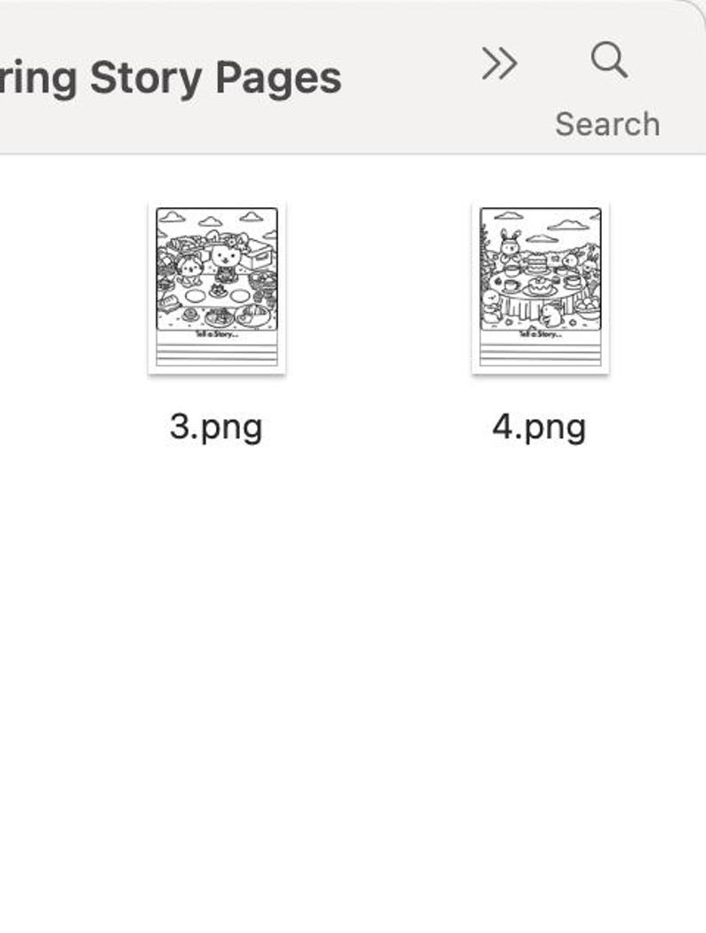 Story Telling Coloring Pages for Easter, Printable, Digital Download - Etsy