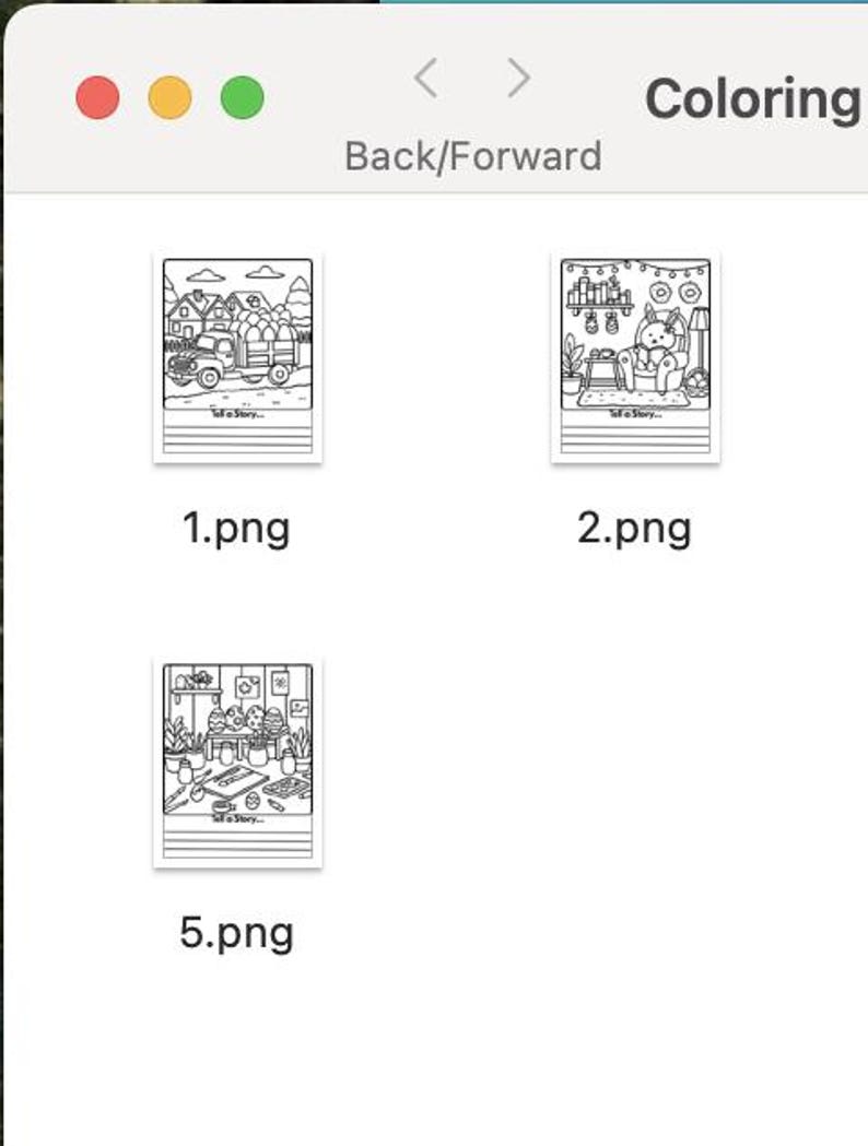 Story Telling Coloring Pages for Easter, Printable, Digital Download - Etsy