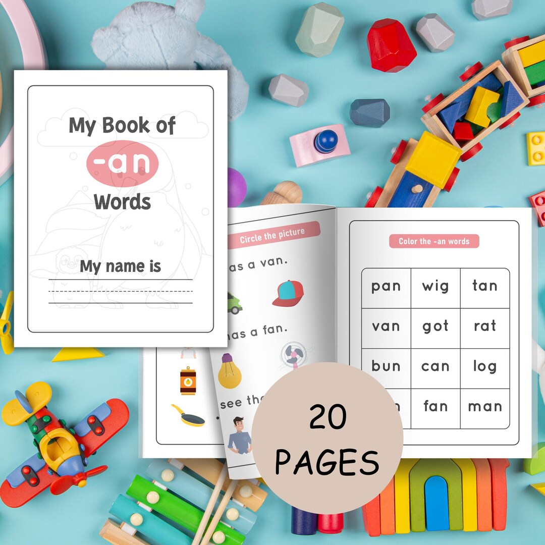 Printable CVC Words Activity Book | Phonics Learning (PDF) - Etsy