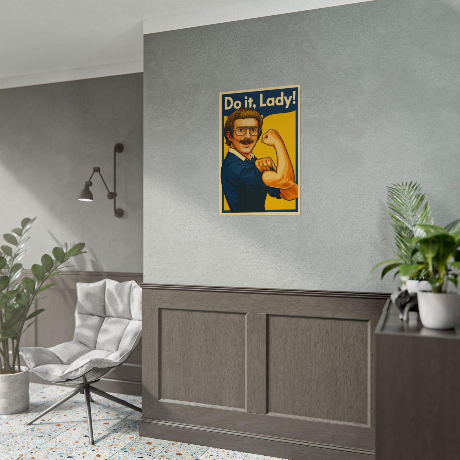 Chit "do It Lady " Poster, Classic 50's Pin up Themed Poster, Tiktok ...