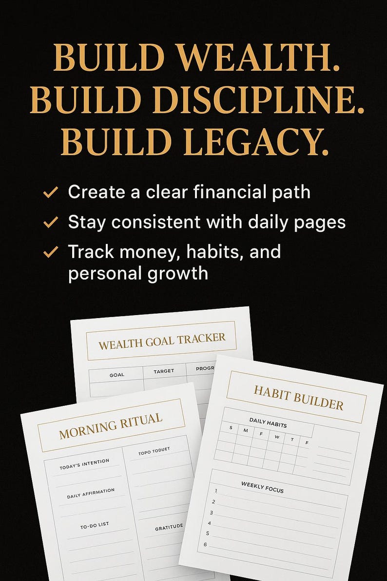 5-year Legacy Planner | Wealth & Life Blueprint (printable PDF) - Etsy