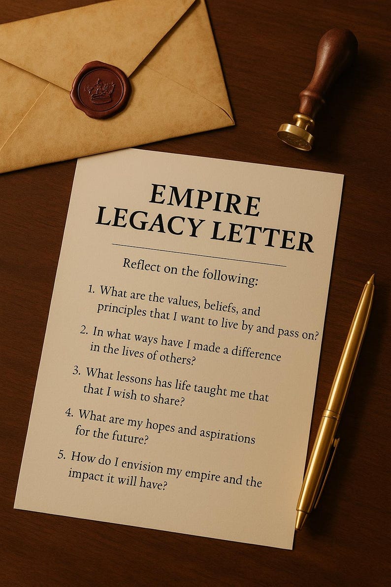 Legacy Letter Template: Guided Writing Prompts for Future Generations ...