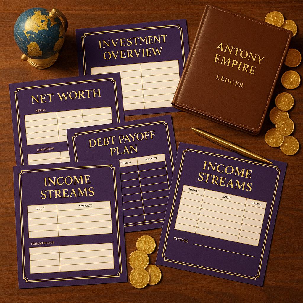 Empire Wealth Tracker – Printable Finance Planner for Budgeting, Debt ...