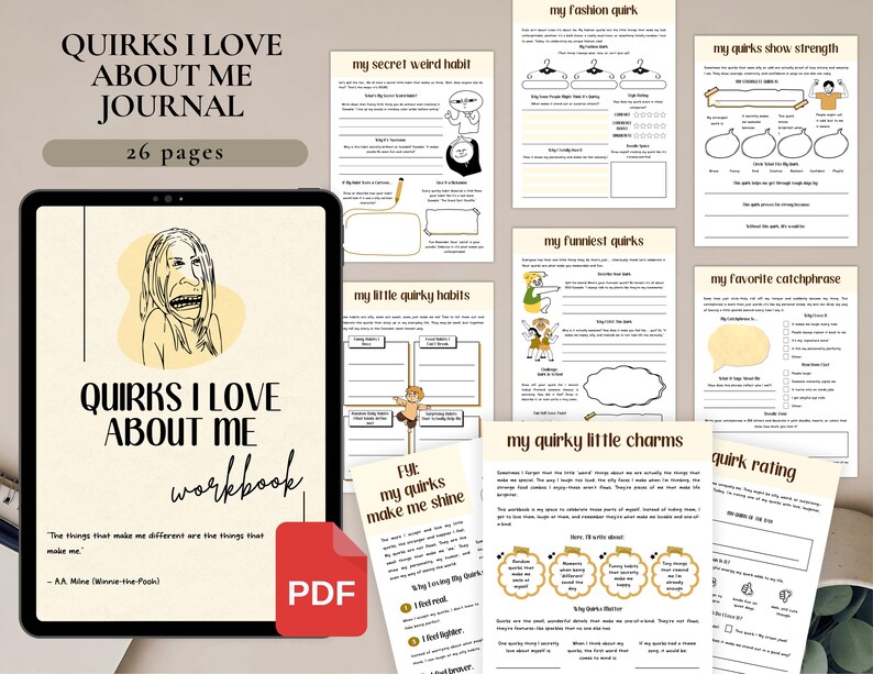 5 Self-love Journal Bundle for Personal Use | PDF Printable and Digital ...