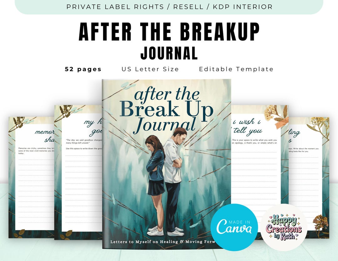 PLR / Resell After the Break up Journal for Commercial Use, Printable ...