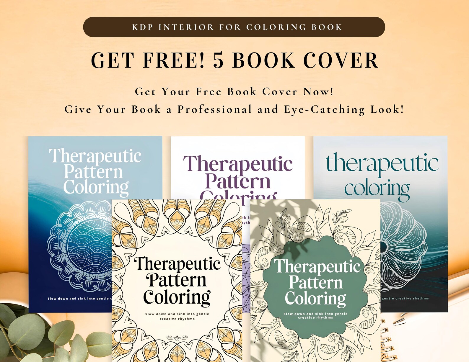 Therapeutic Pattern Coloring Book Bundle | Printable for KDP Interior ...