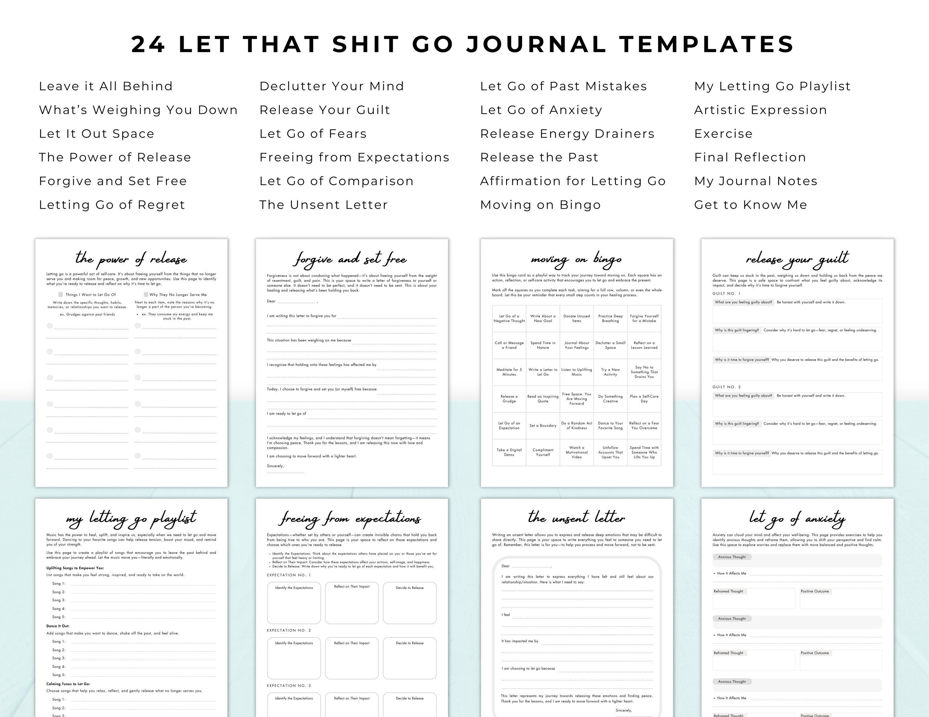PLR / Resell Let That Sh*t Go Journal for Commercial Use, Printable and ...