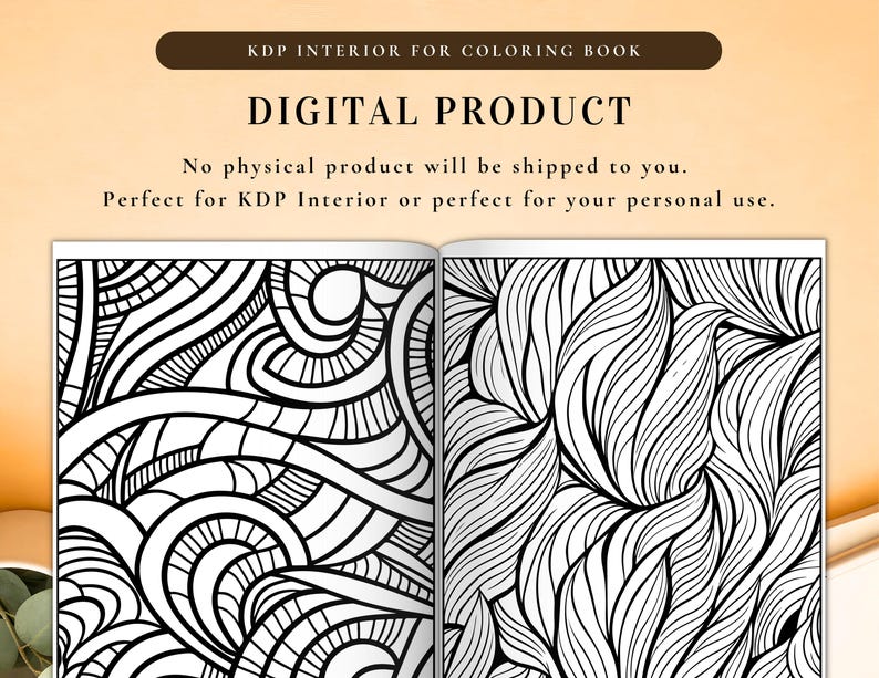 Therapeutic Pattern Coloring Book Bundle | Printable for KDP Interior ...