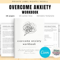 Anxiety Therapy Workbook Printable Worksheets for Panic Worry and ...