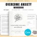 Anxiety Therapy Workbook Printable Worksheets for Panic Worry and ...