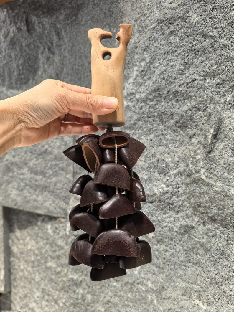 Totem Bone Handle Bendo Seed Rattle | Sound Healing Nut Shell Shaker ...