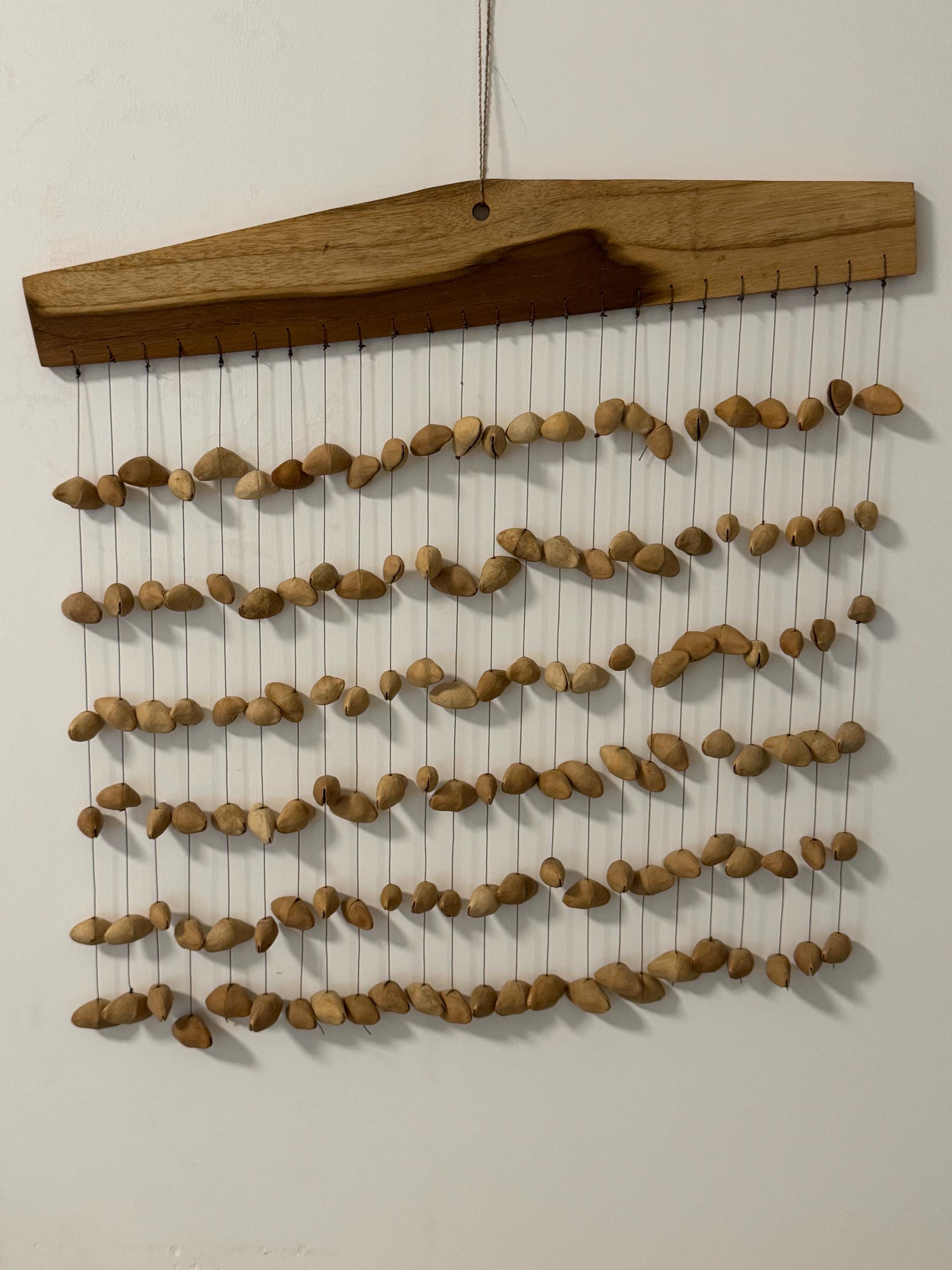 Handmade Natural Kenari Seed Shell Chime for Yoga and Meditation ...