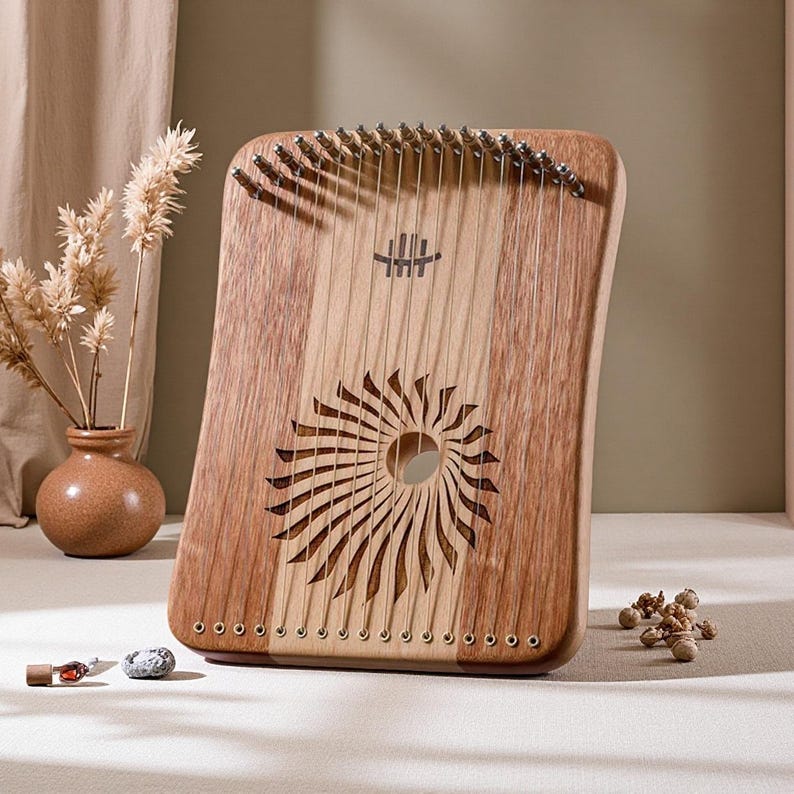 Personalized Hluru Monochord Lyre Harp | 17 String Finger Harp |kalyre ...