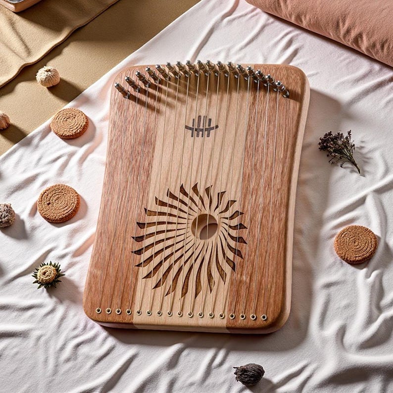 Personalized Hluru Monochord Lyre Harp | 17 String Finger Harp |kalyre ...