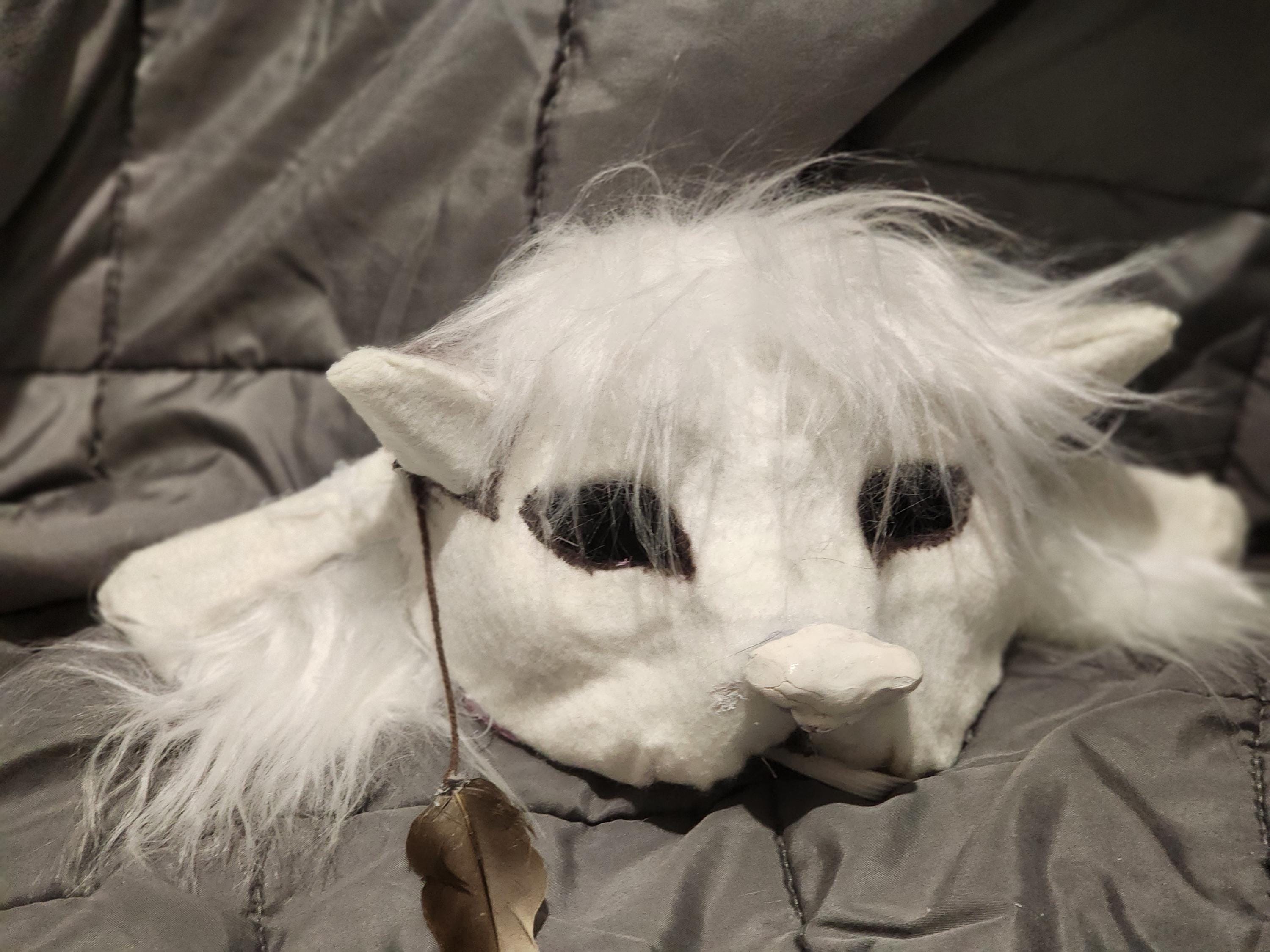 White Highland Cow Therian/furry Mask. - Etsy