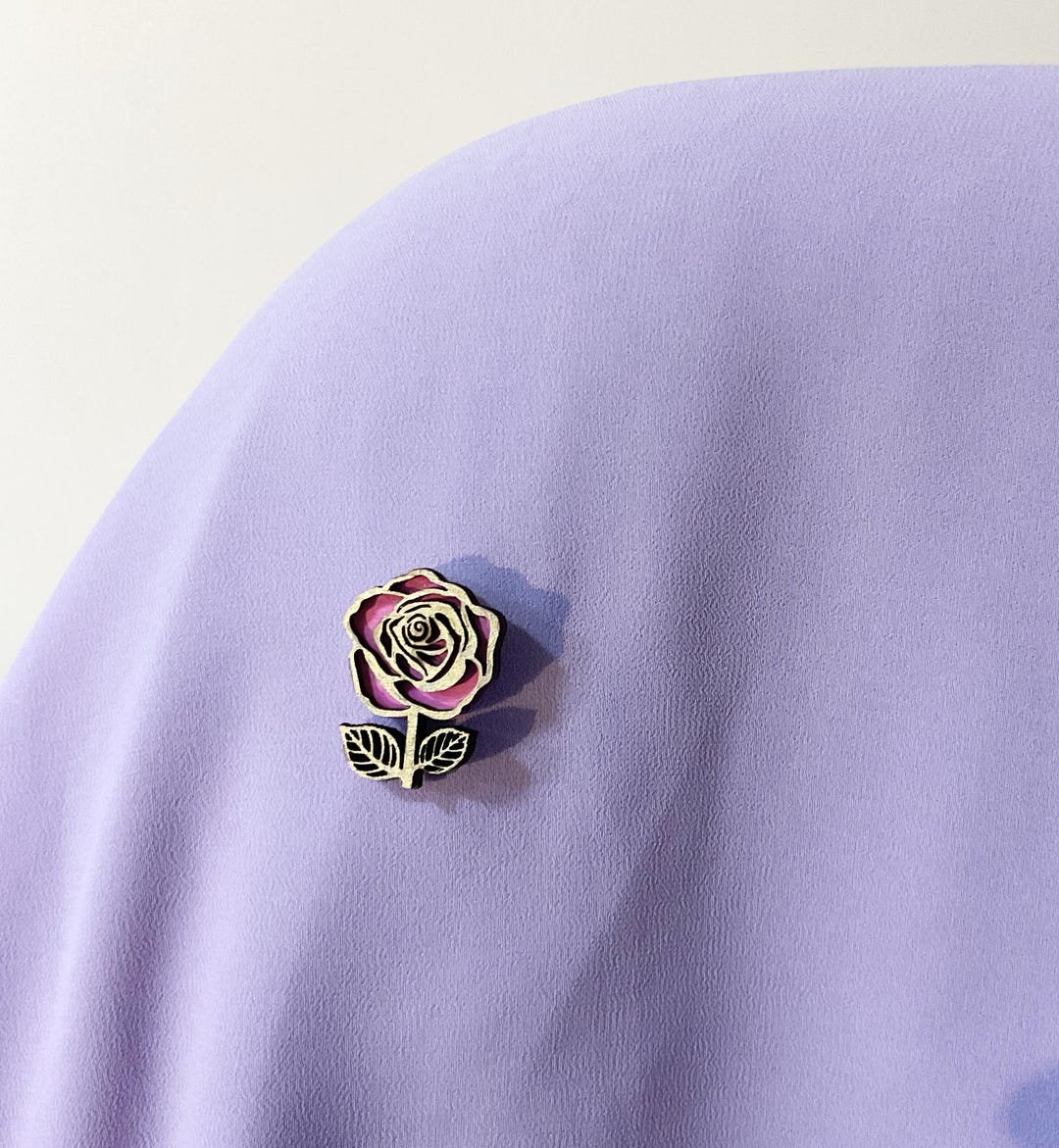 Rose Brooch With Magnetic Backing - Perfect for Mom - Etsy
