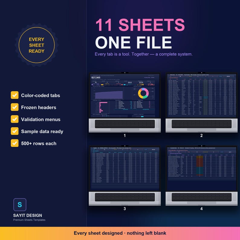 Medical Inventory Management Spreadsheet - Supplies, Lot Tracking ...