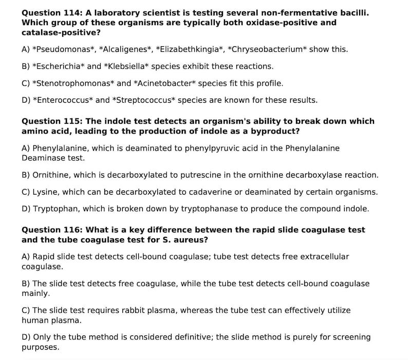 M(ASCP) (microbiology, American Society for Clinical Pathology) Exam ...