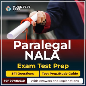 Study Guide Paralegal Nala Exam - Etsy