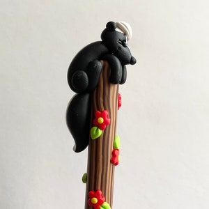 Polymer Clay Skunk Ballpoint Pen - Etsy