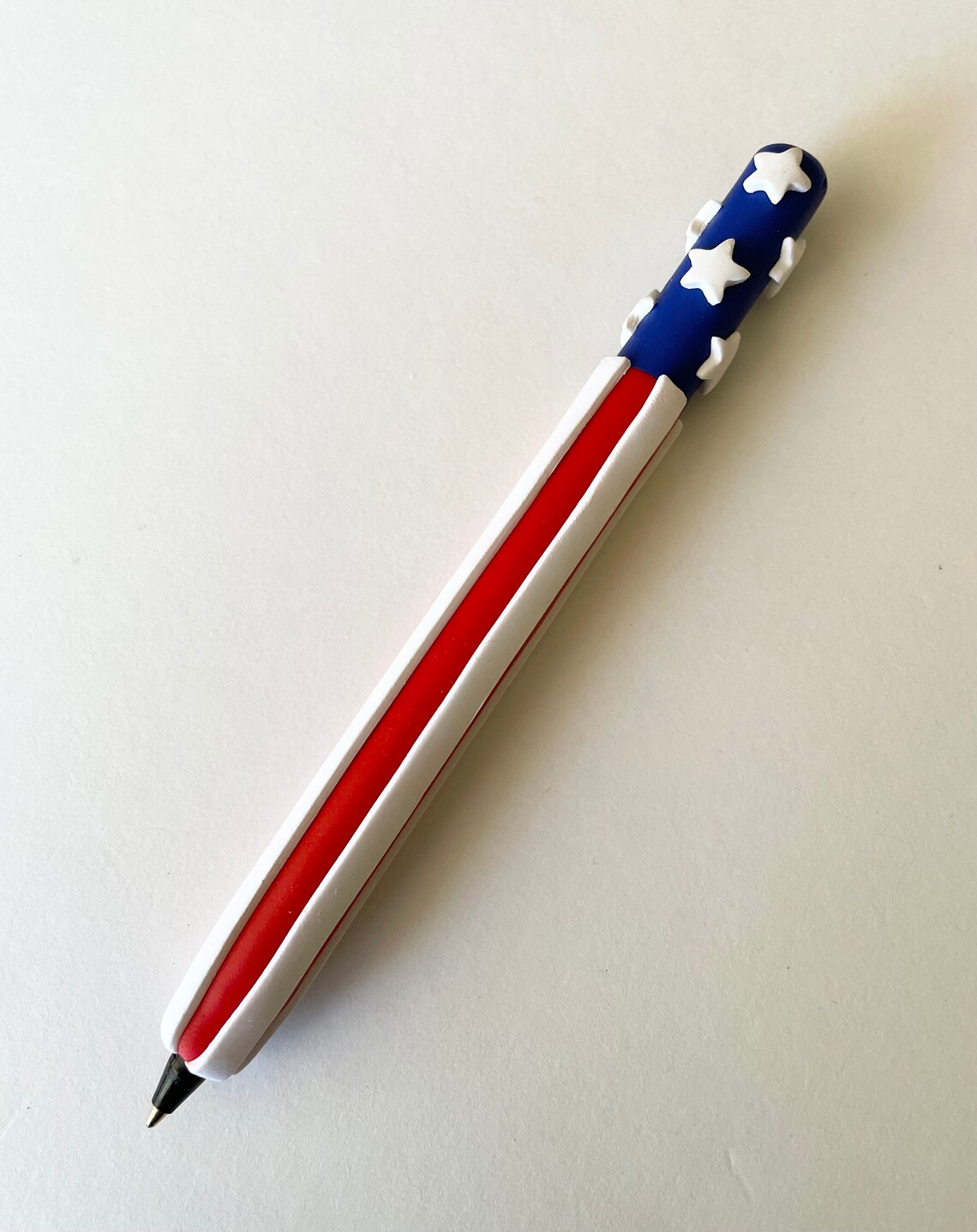 Red White and Blue Ballpoint Pen - Etsy
