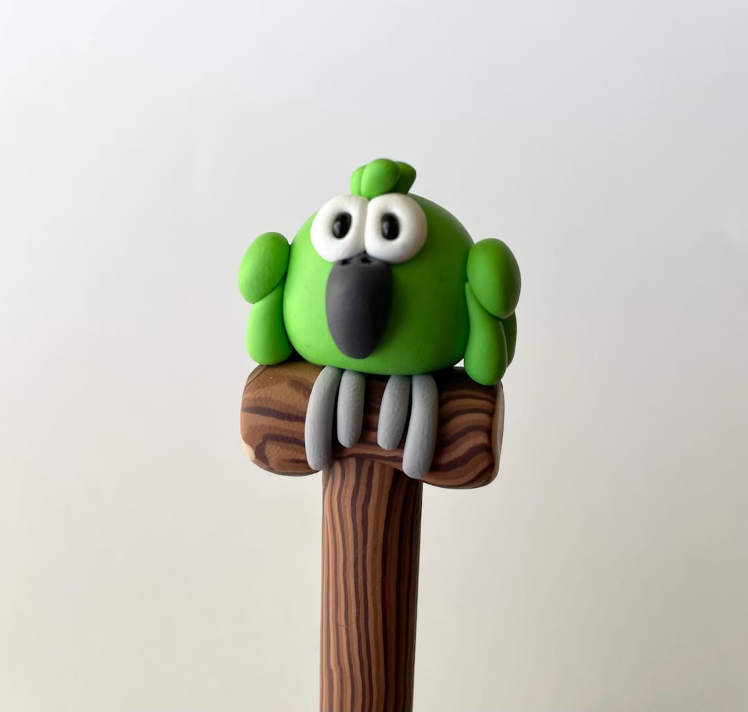 Green Parrot Ballpoint Pen - Etsy