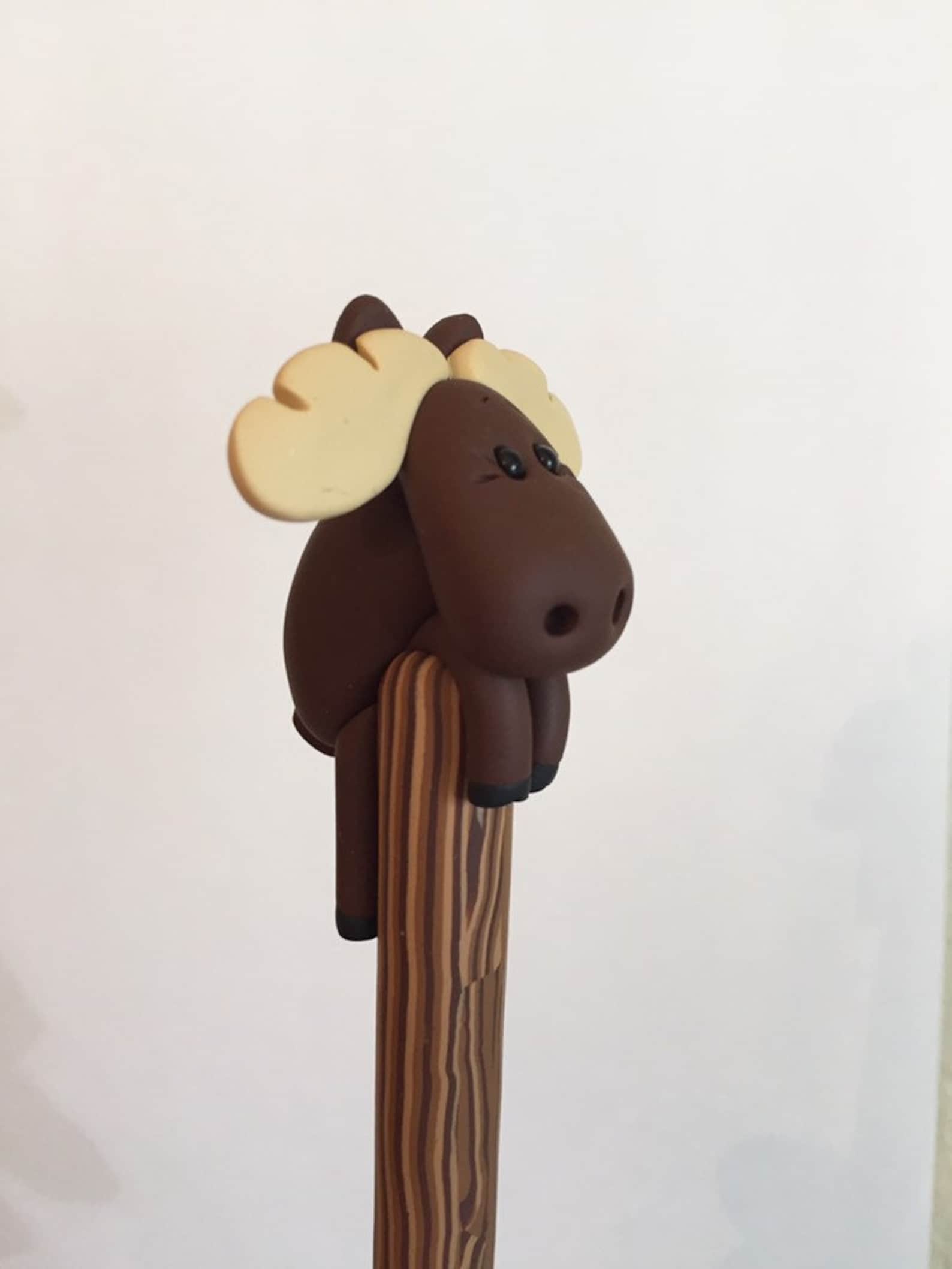 Polymer Clay Moose Ballpoint Pen - Etsy