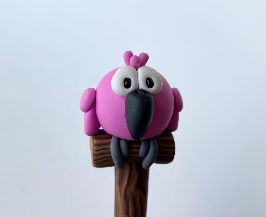 Pink Parrot Pen - Etsy