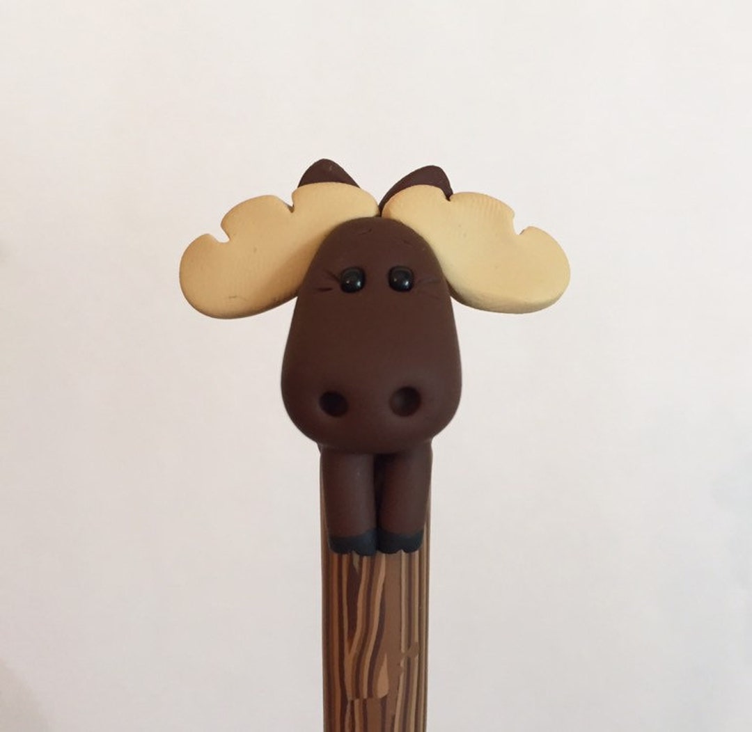 Polymer Clay Moose Ballpoint Pen - Etsy
