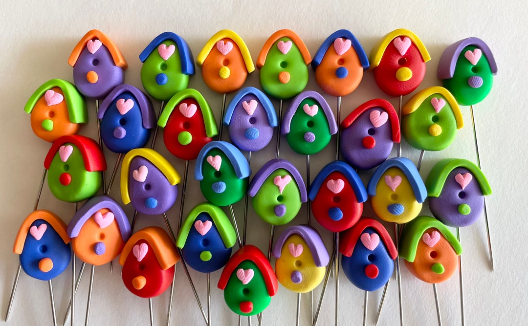 3 Birdhouse Counting Pins - Etsy