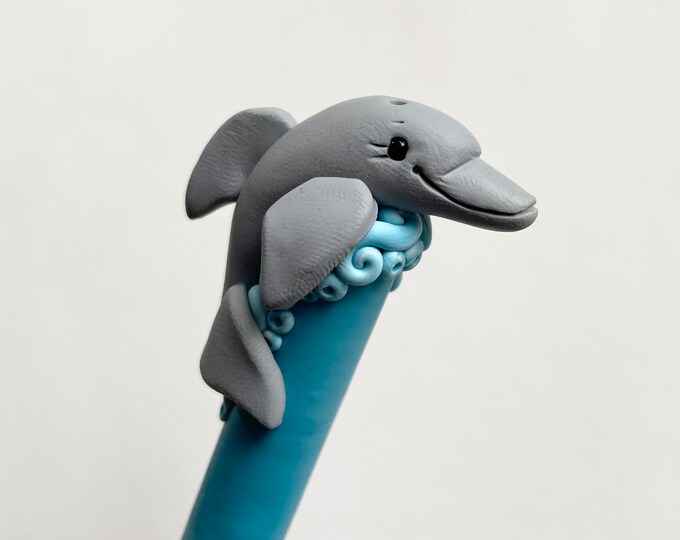 Polymer Clay Dolphin Ballpoint Pen - Etsy