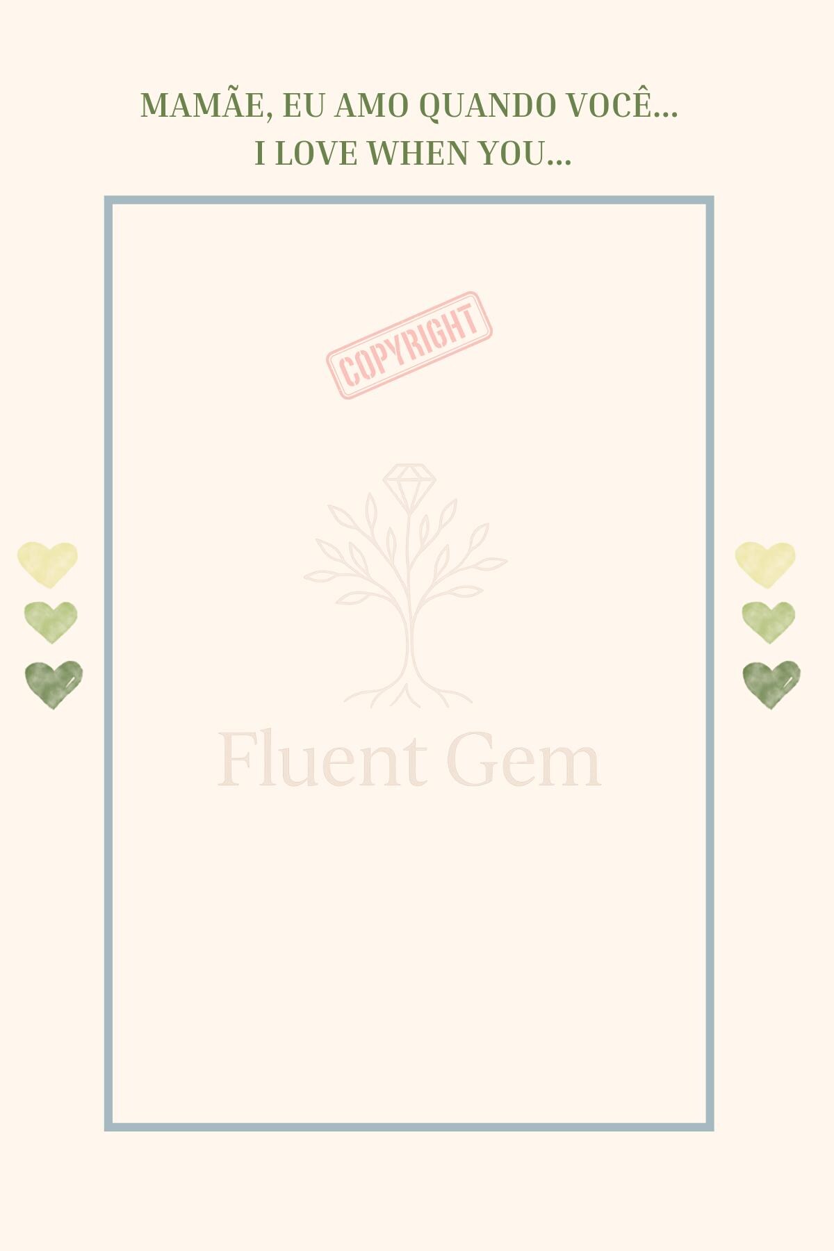 Kids’ Printable Mother's Day Book – Bilingual Template (portuguese ...