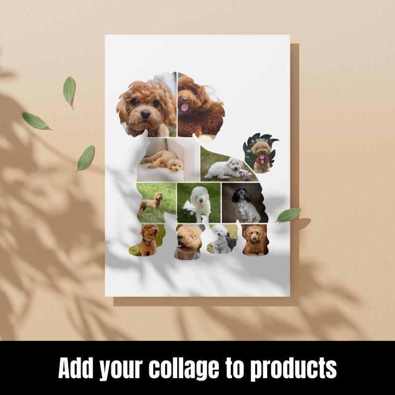 Cavoodle Photo Collage Template: Custom Pet Memorial Gift (canva ...