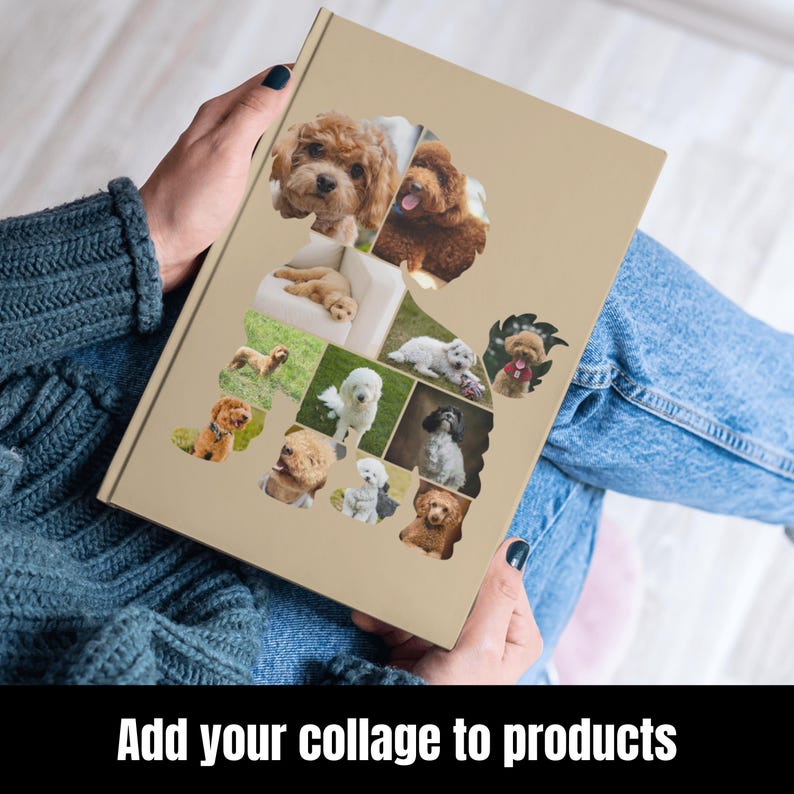 Cavoodle Photo Collage Template: Custom Pet Memorial Gift (canva ...