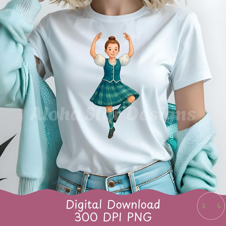 Highland Dance Clipart: 10 Scottish Dancers (PNG Digital Download) - Etsy