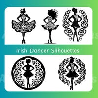 Irish Dancer SVG Silhouette, Irish Dancing Clipart,irish Dancer ...