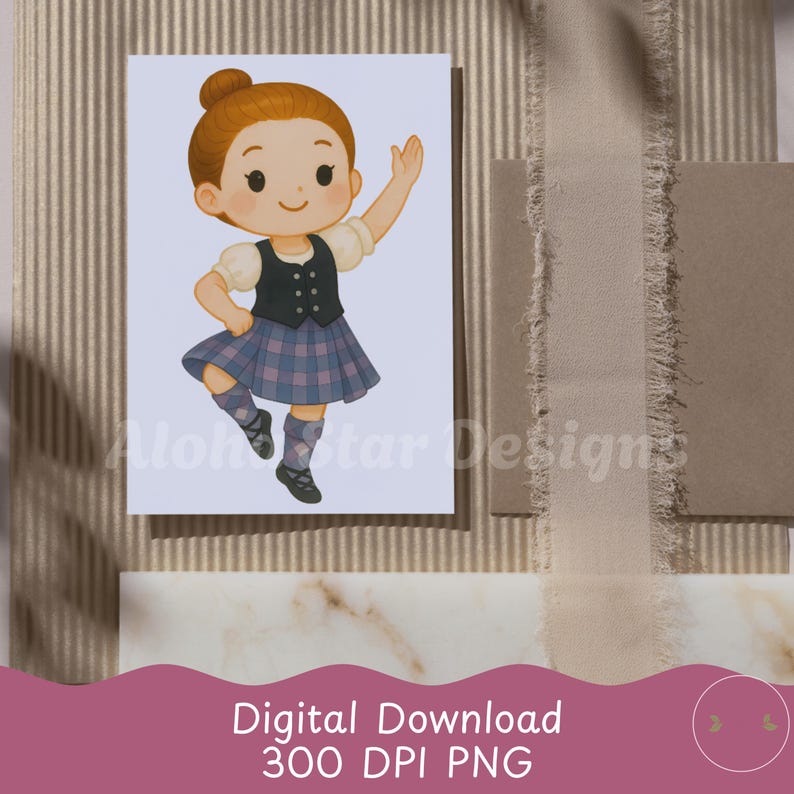 Highland Dance Clipart: 10 Scottish Dancers (PNG Digital Download) - Etsy