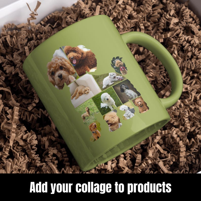 Cavoodle Photo Collage Template: Custom Pet Memorial Gift (canva ...