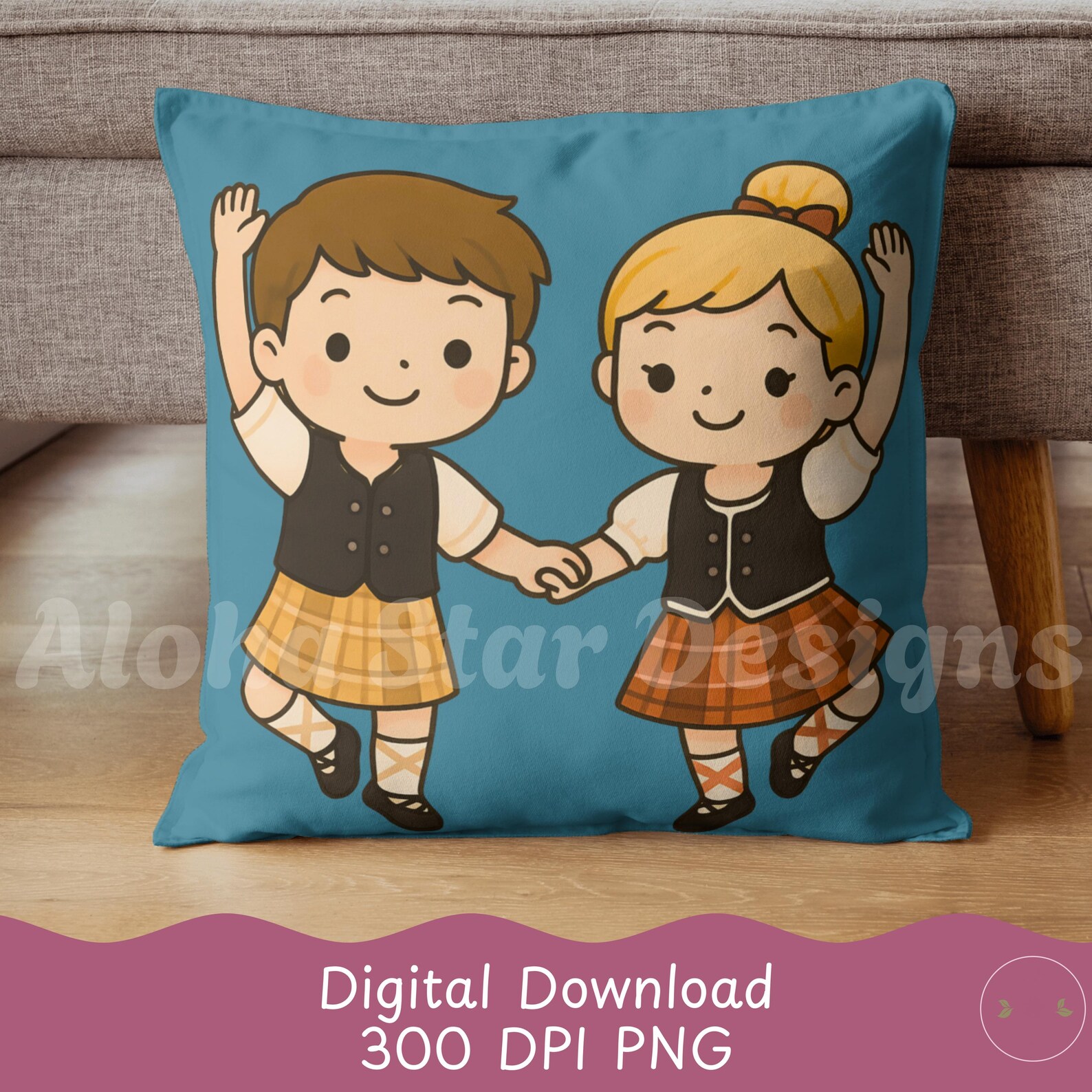 Highland Dance Clipart: 10 Scottish Dancers (PNG Digital Download) - Etsy