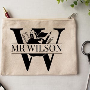 Teacher Monogram Alphabet PNG, Personalized Teacher Letter Art With ...