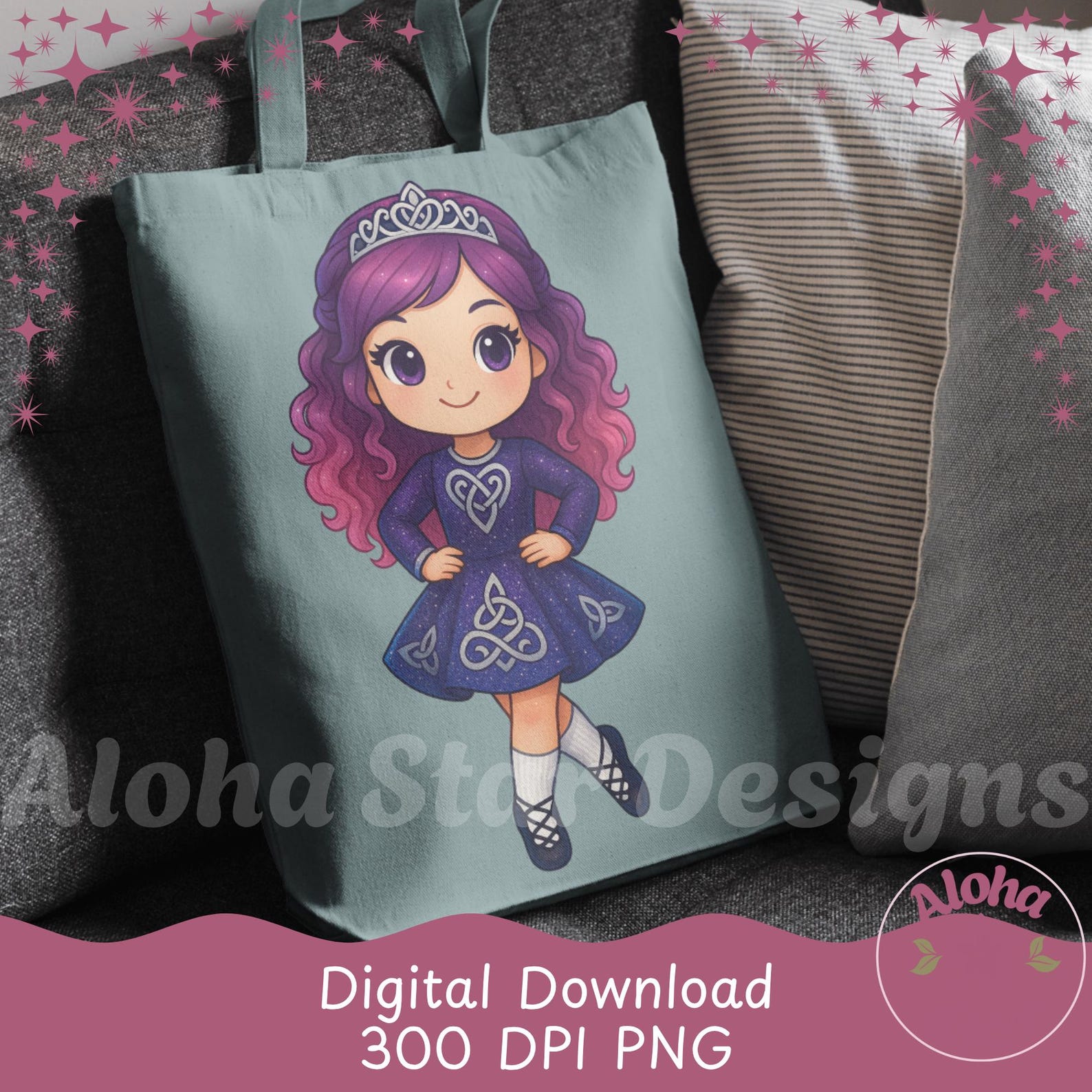 Chibi Irish Dancer Clipart Set, PNG (digital Download) - Etsy