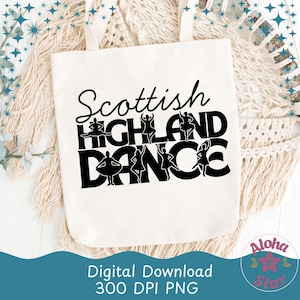 Scottish Highland Dance Clipart: Traditional Dancers PNG (digital ...