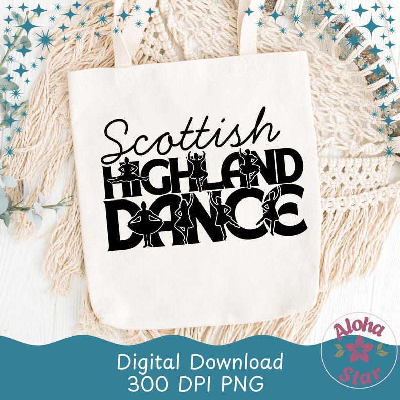 Scottish Highland Dance Clipart: Traditional Dancers PNG (digital ...