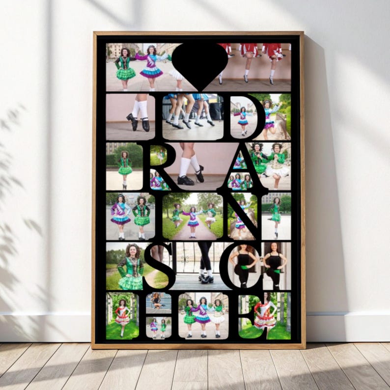 Irish Dance Photo Collage Canva Template – Personalized Dancer Gift ...