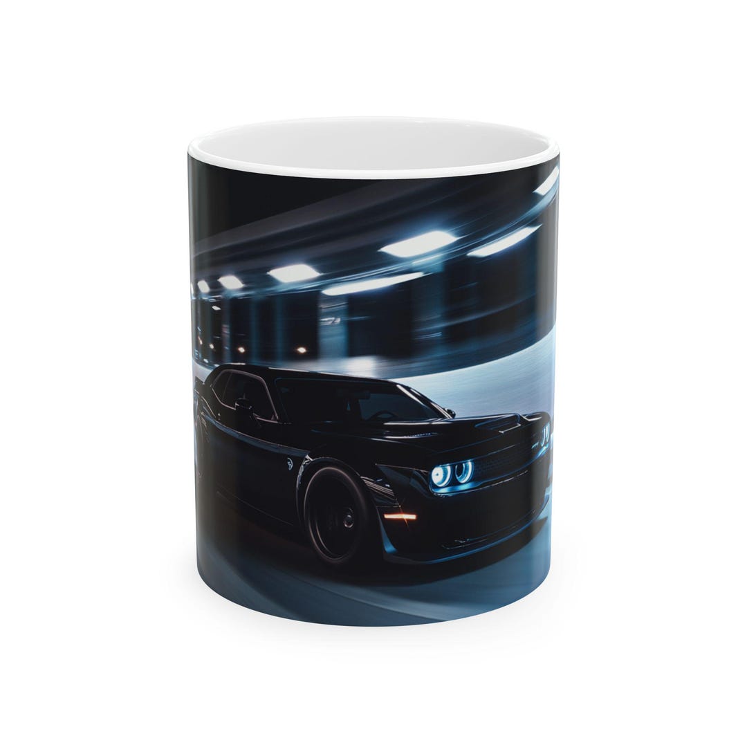 Motivational Mug Inspired by the Black Dodge Challenger Hellcat, Gift ...